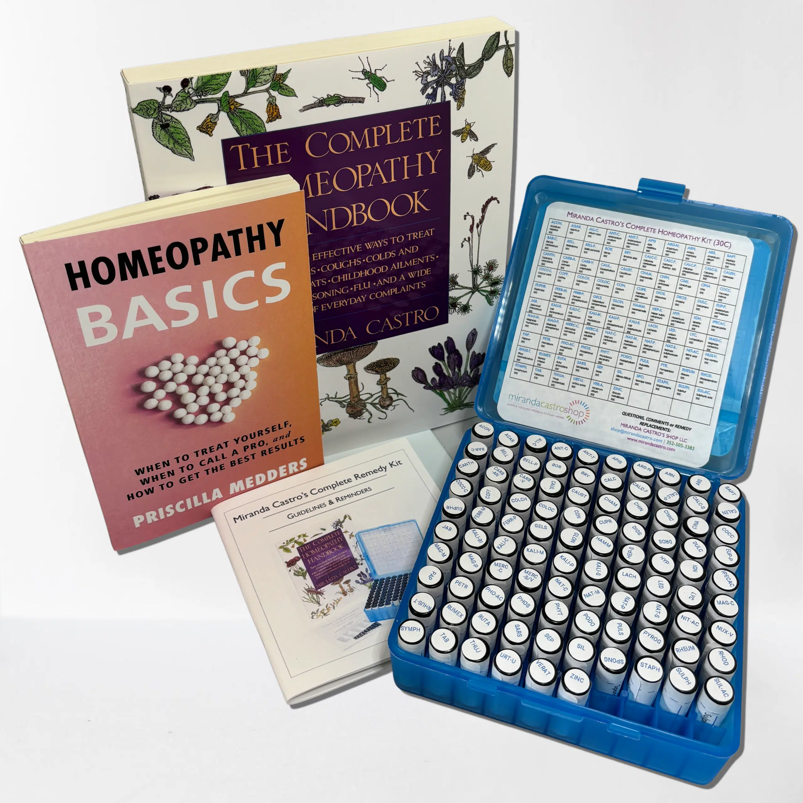 Miranda Castro's 30C Complete Homeopathy Kit and Handbook