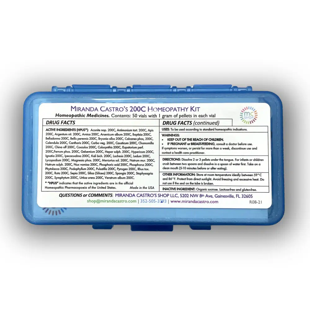 Miranda Castro's 30C Complete Homeopathy Kit and Handbook