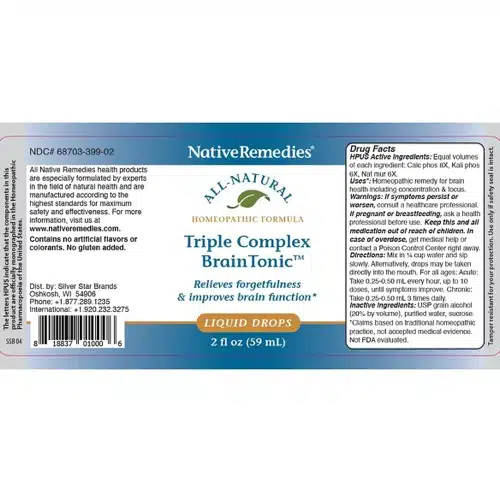Triple Complex Brain Tonic - Miranda Castro Homeopathy